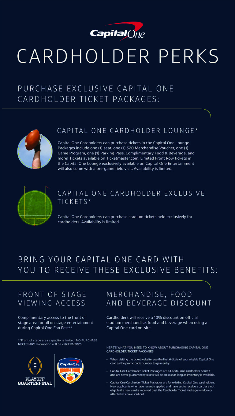 Capital One Cardholders – Capital One Orange Bowl